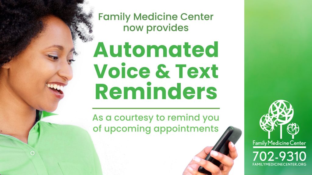 New Automated Reminders… – Family Medicine Center – Bahamas