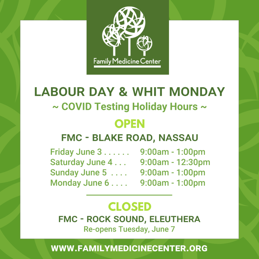 Clinic & Pharmacy HoursLabour Day & Whit Monday Holiday – Family ...