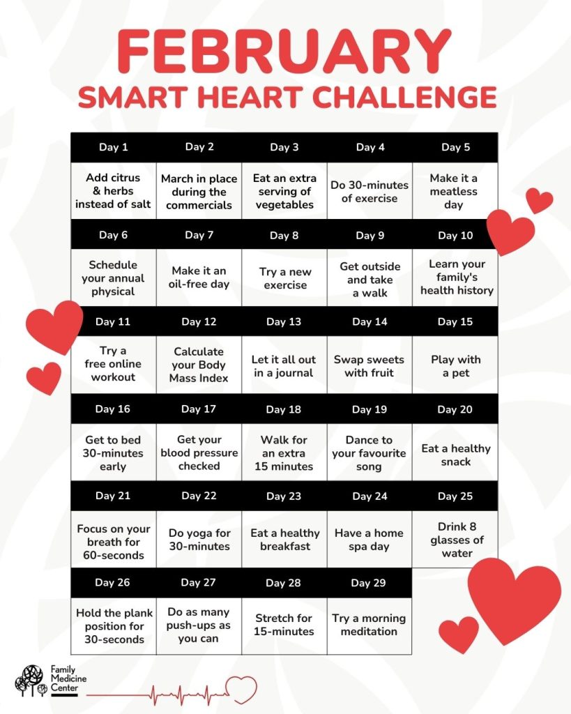 Smart Heart Self-Care Challenge – Family Medicine Center – Bahamas